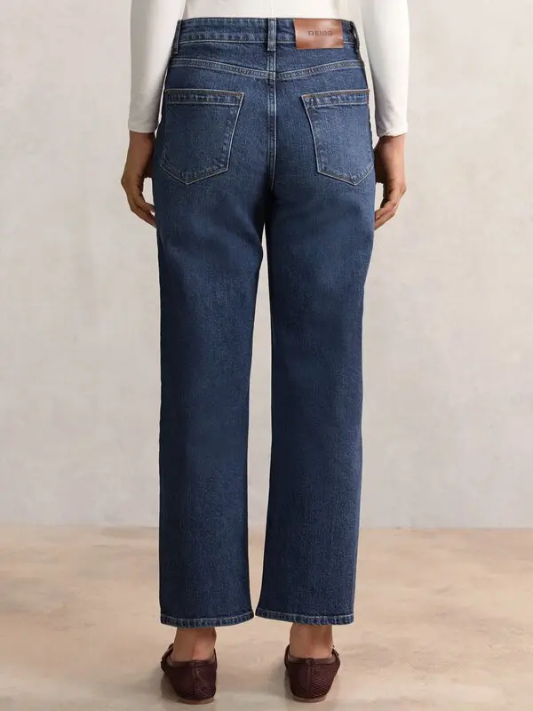REISS Straight-leg Patch-pocket Jeans