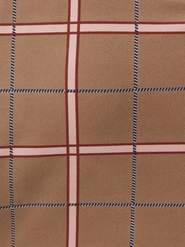The Upside Check Sports Bra - Brown Check