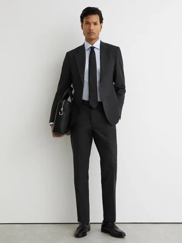 REISS Tailored Fit Wool-blend Single-breasted Suit Blazer Tailored-fit