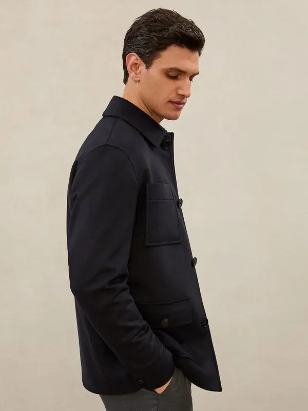 REISS Atelier Cashmere Field Jacket