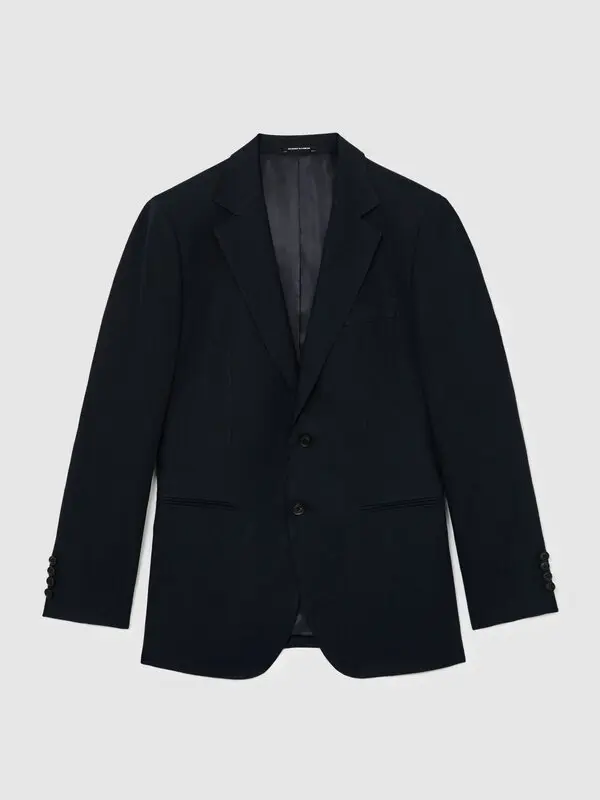 REISS Kin Classic Fit Single-breasted Linen Blazer
