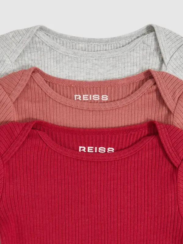 REISS 3 Pack Long-sleeve Bodysuits Set