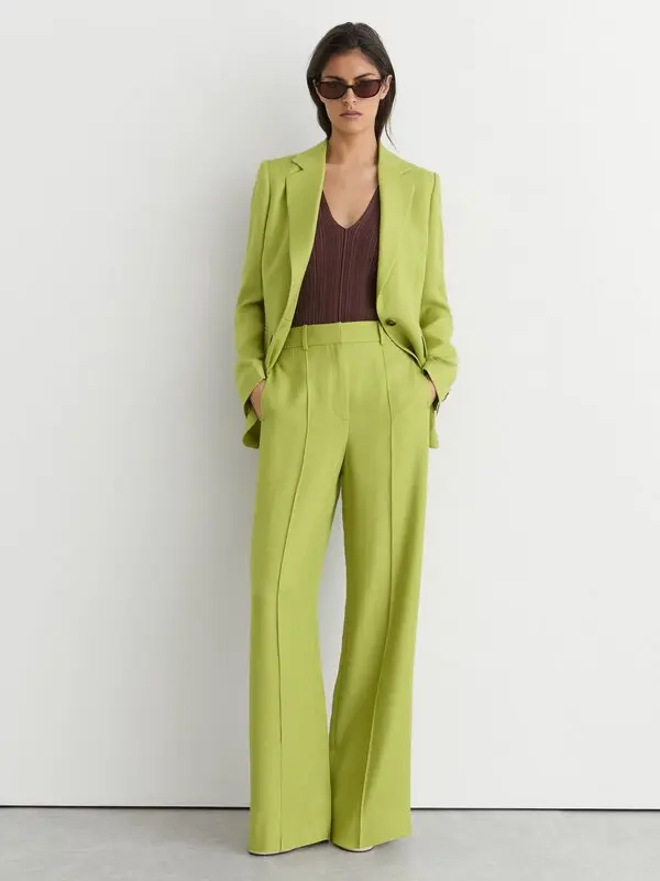 REISS Textured-weave Single-breasted Suit Blazer