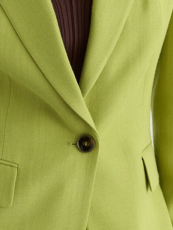 REISS Textured-weave Single-breasted Suit Blazer
