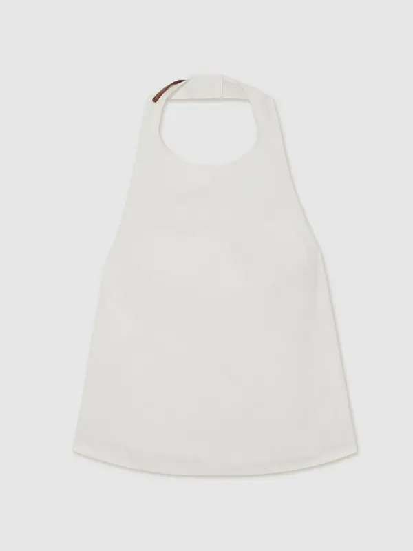 REISS Cotton Belt-halterneck Top