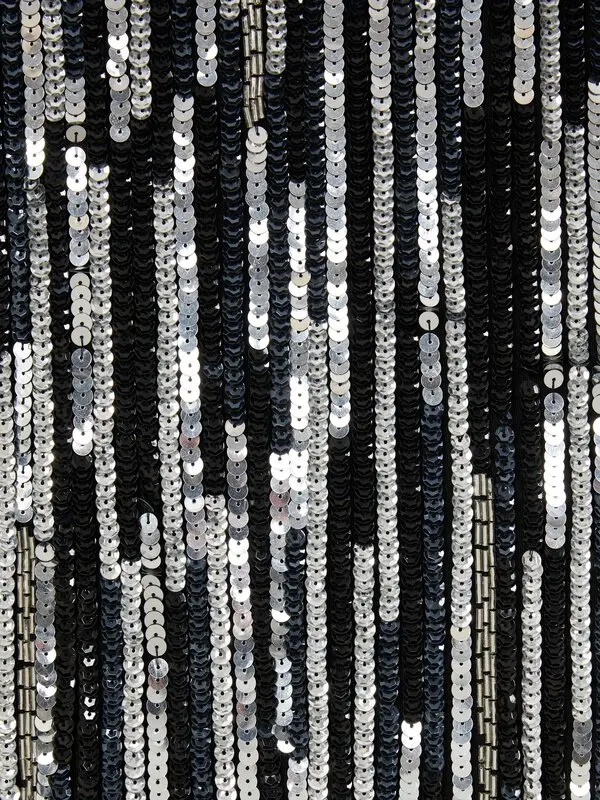ILTA Black & Silver Sequin Halter Neck Dress
