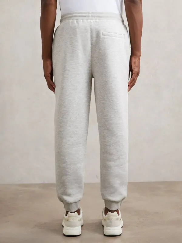 REISS Cotton-blend Drawstring Joggers - Grey