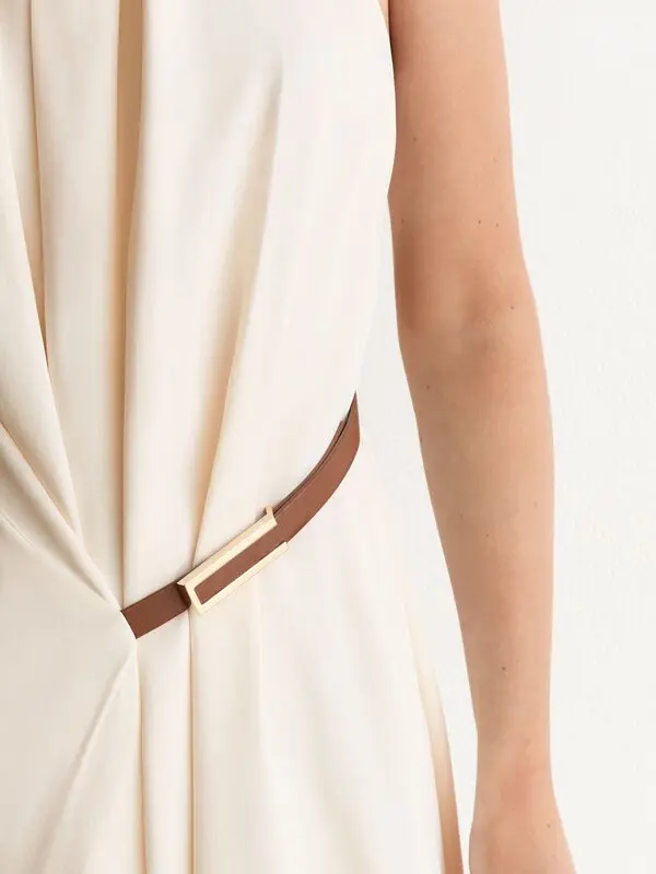 REISS Half-belt Gathered Maxi Dress