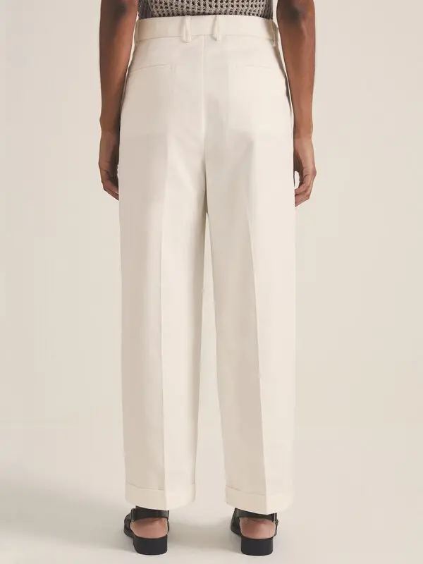 REISS Les 100 Ciels Wide Leg Trousers