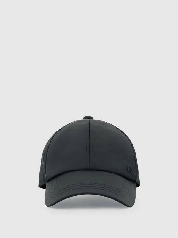 REISS Logo-embroidered Baseball Cap - Black