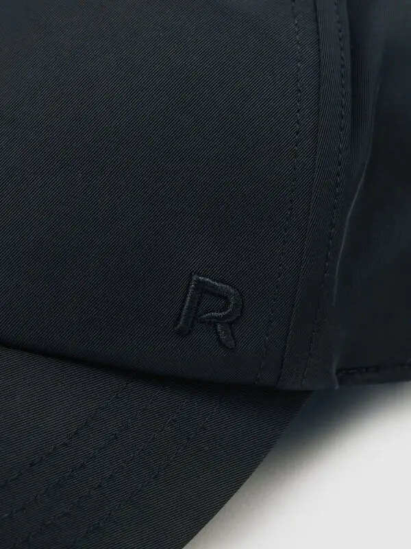 REISS Logo-embroidered Baseball Cap - Black