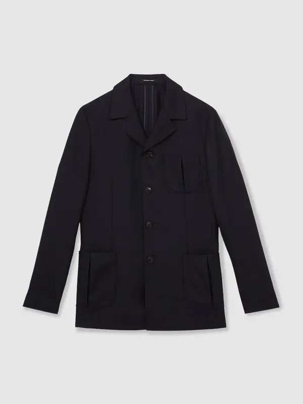 REISS Wool-blend Single-breasted Blazer Tailored-fit