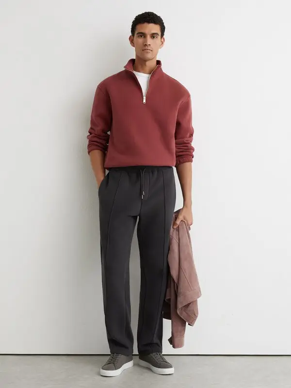 REISS Cotton-blend Drawstring Joggers