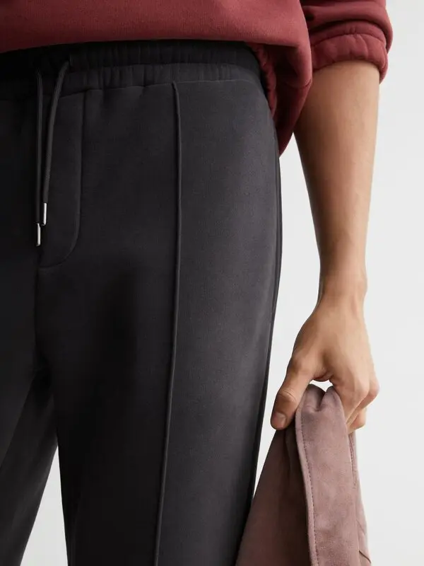 REISS Cotton-blend Drawstring Joggers