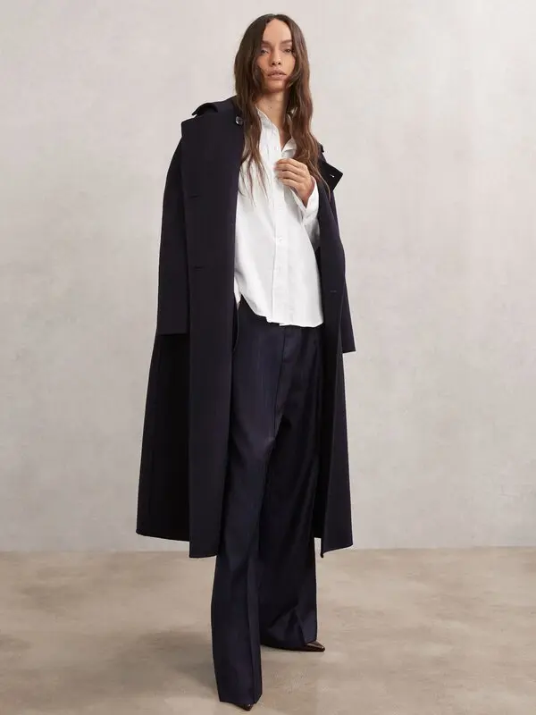 REISS Cotton-sateen Folded-cuff Shirt