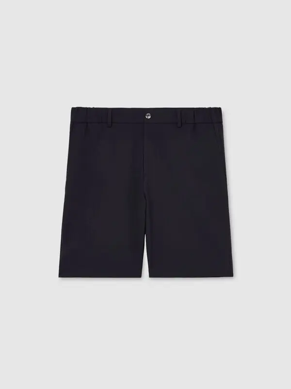 REISS Technical Stretch Shorts - Navy