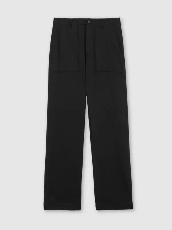 REISS Wool-blend Wide-leg Trousers