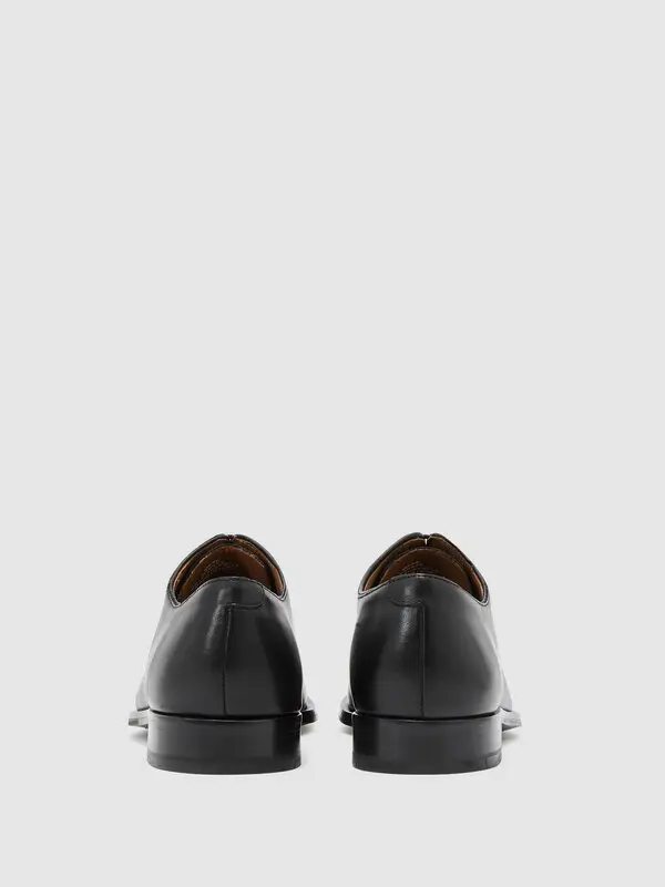 REISS Leather Lace-up Oxford Shoes - Black