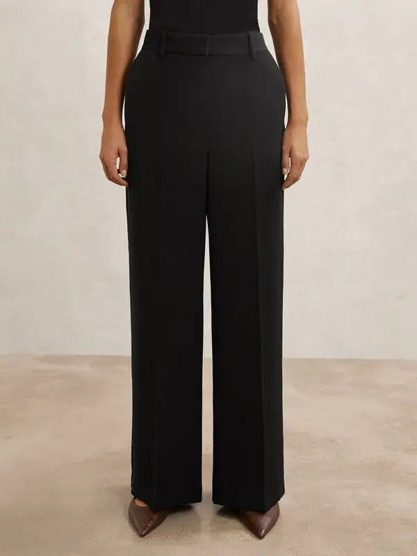 REISS Wide-leg Tailored Trousers
