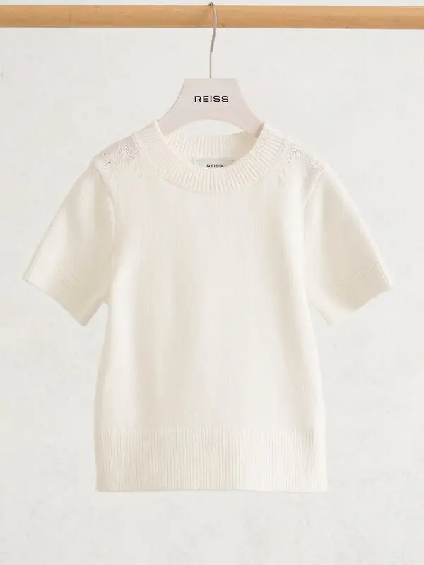 REISS 9-13 Yrs Cotton Short-sleeve Jumper