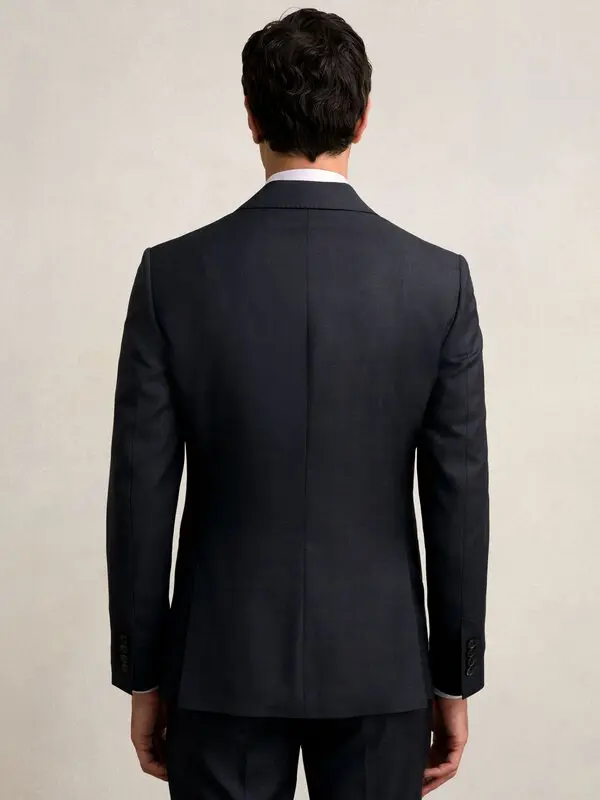 REISS Wool Single-breasted Check Suit Blazer Tailored-fit