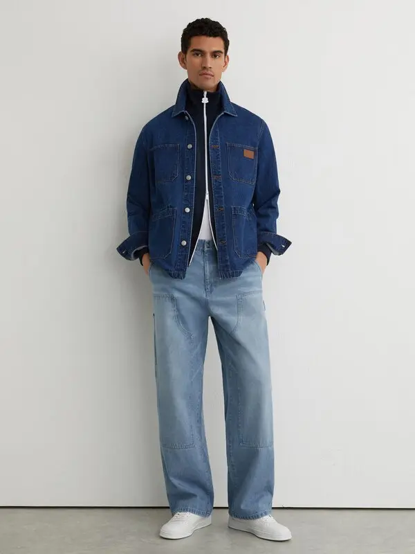 REISS Monogram Relaxed-fit Carpenter Jeans