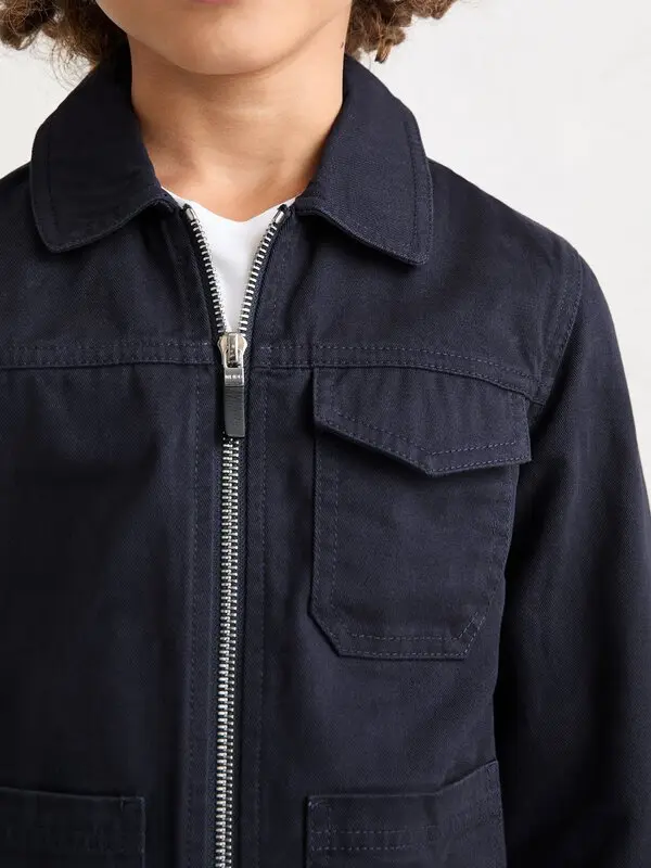 REISS 3-9 Yrs Cotton Zip-through Utility Jacket