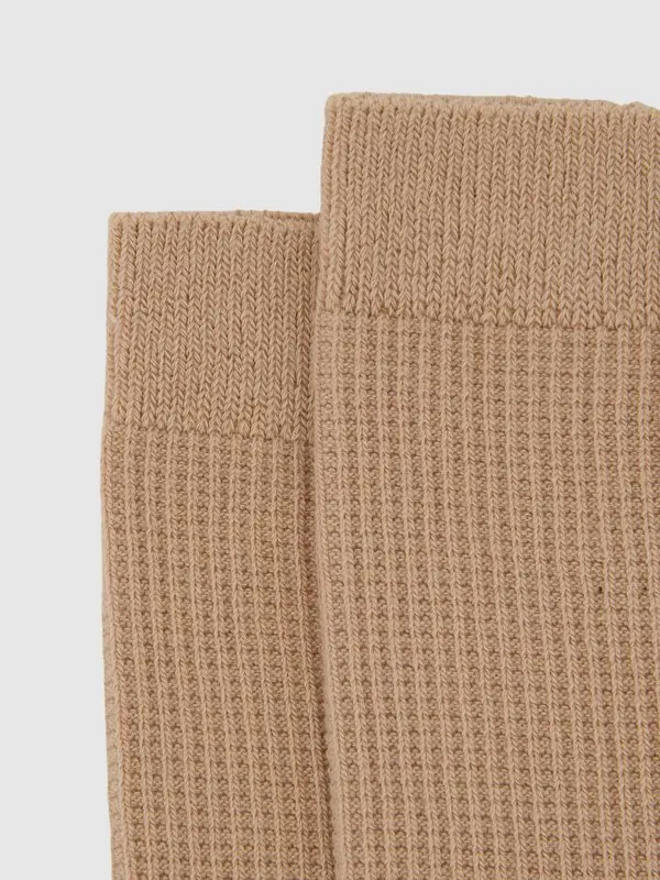 REISS Cotton-blend Textured Socks - Neutral