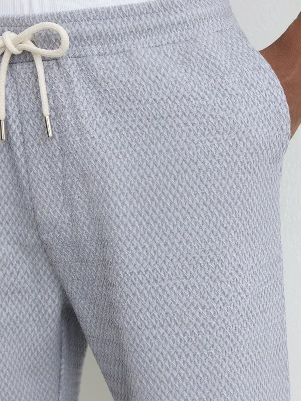 REISS Jacquard Textured Drawstring Shorts