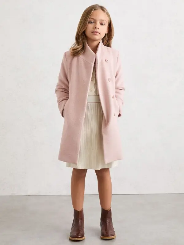 REISS 3-9 Yrs Wool-blend Funnel-neck Coat
