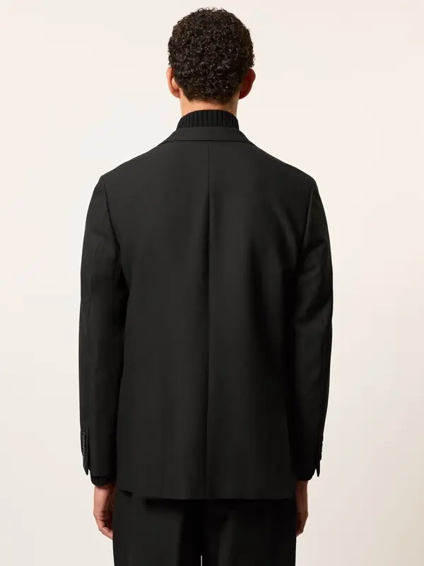 REISS Monogram Relaxed Single-breasted Blazer