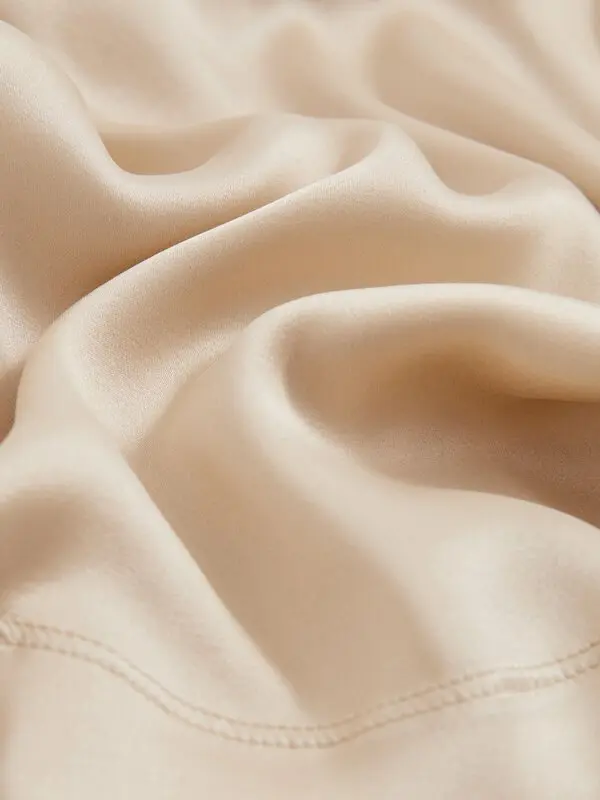 REISS Silk-front Cami Top - Neutral