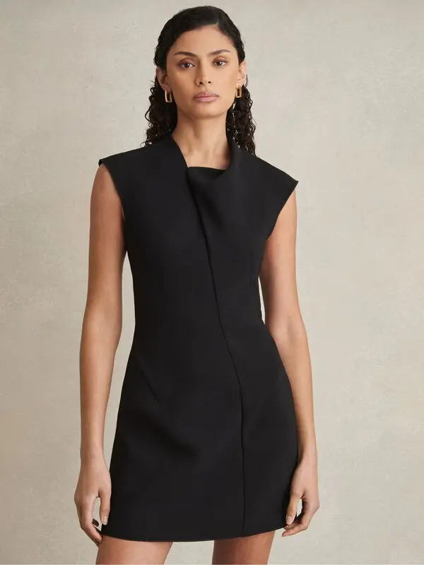 Acler Draped-neck Mini Dress
