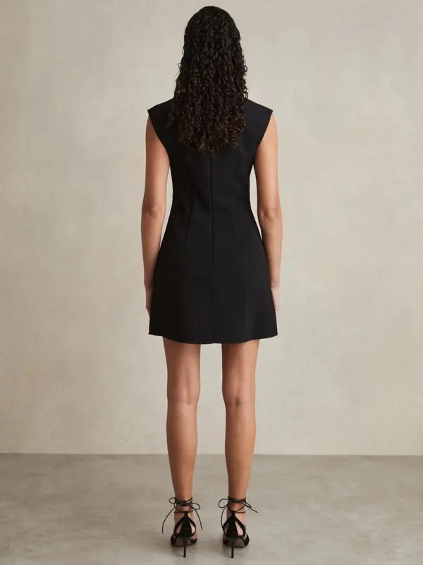 Acler Draped-neck Mini Dress