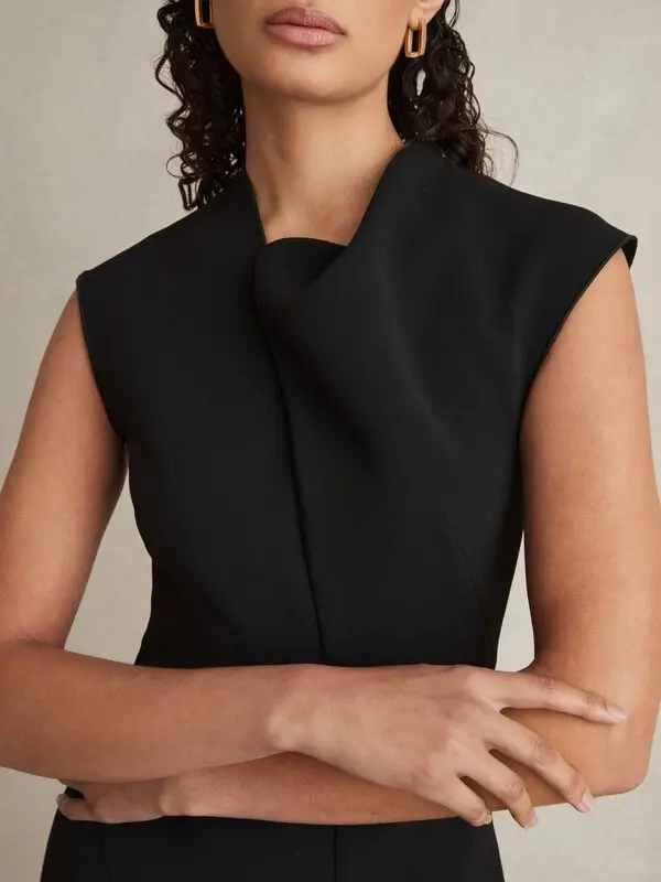 Acler Draped-neck Mini Dress