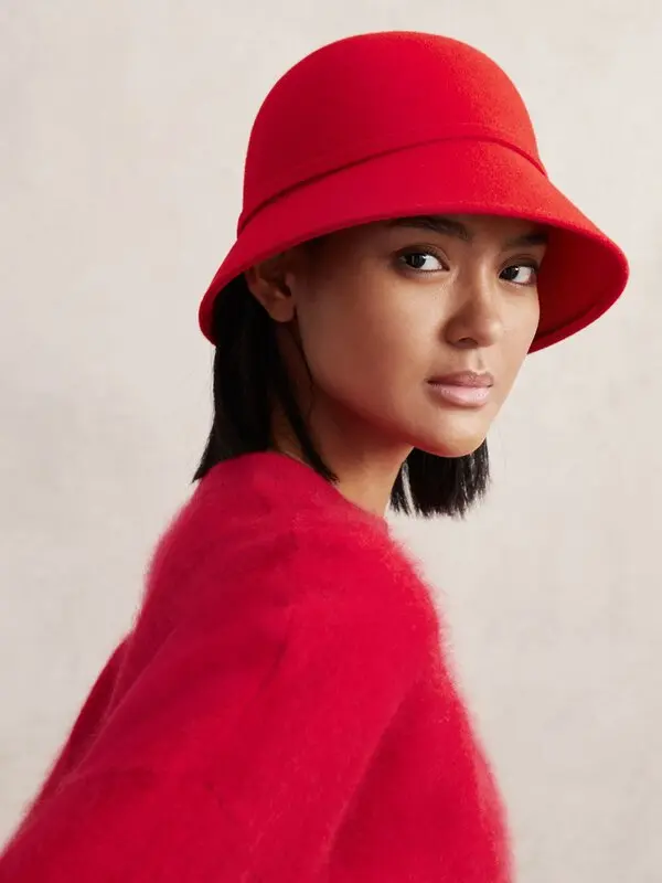 REISS Felted Wool Bucket Hat