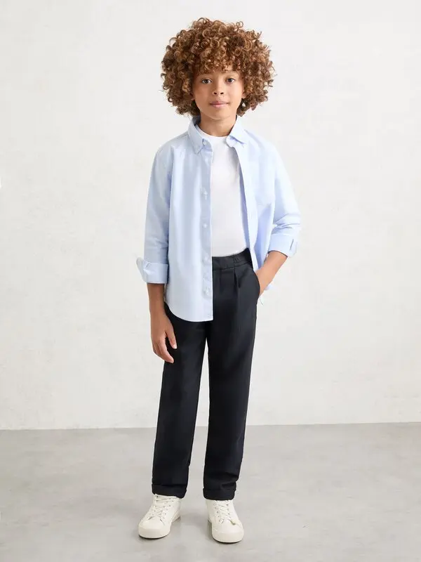 REISS 3-9 Yrs Slim-fit Pleated Trouser
