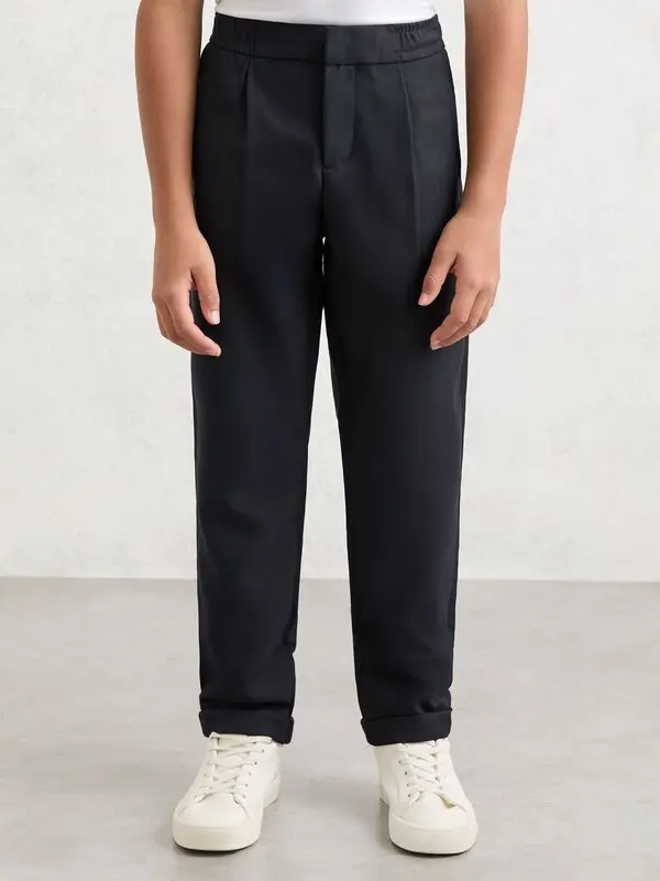 REISS 3-9 Yrs Slim-fit Pleated Trouser