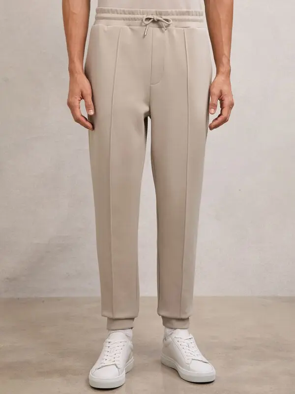REISS Premium Interlock-jersey Joggers