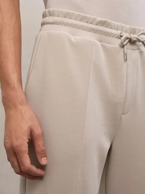 REISS Premium Interlock-jersey Joggers