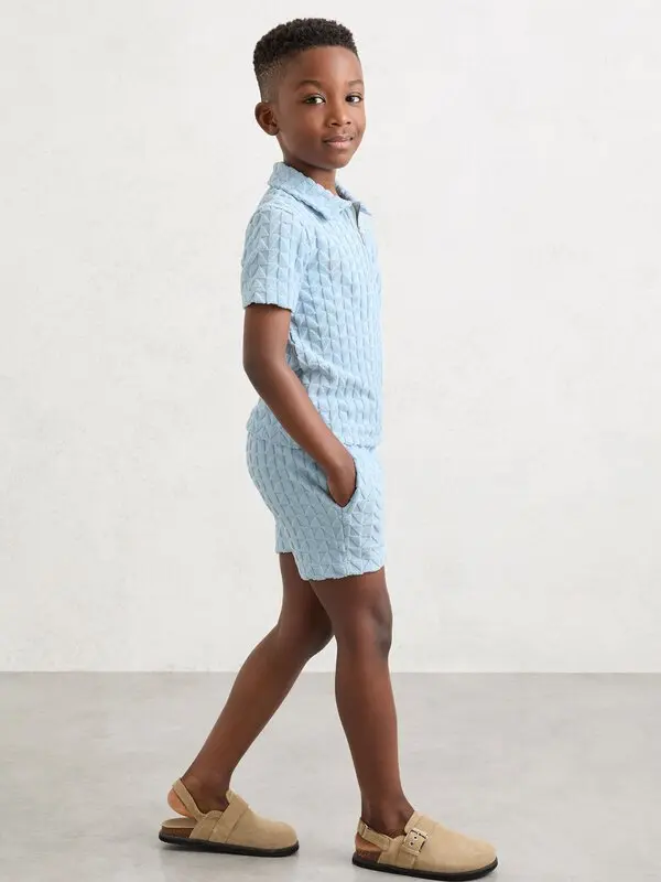 REISS 9-13 Yrs Textured Towelling Shorts