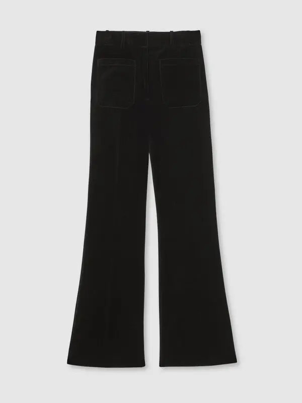 REISS Velvet Flared Trousers