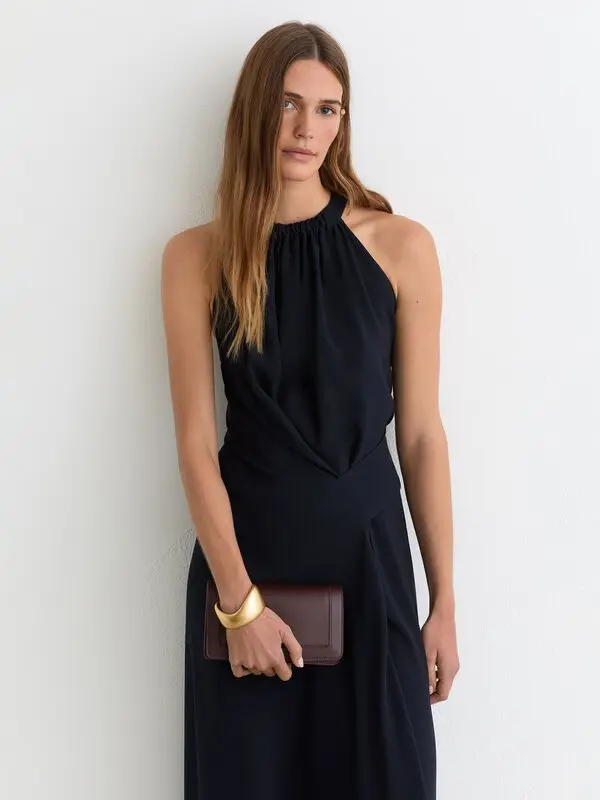 REISS Maeve Sleeveless Midi Dress
