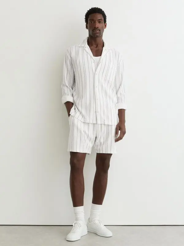 REISS Textured Stripe Regular-fit Shirt