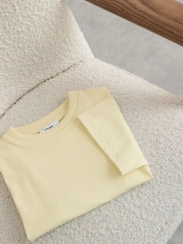 REISS 9-13 Yrs Cotton Ribbed-neck Oversized T-shirt