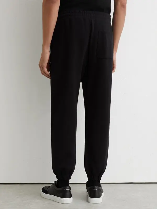 REISS Cotton Logo-print Cuffed Joggers