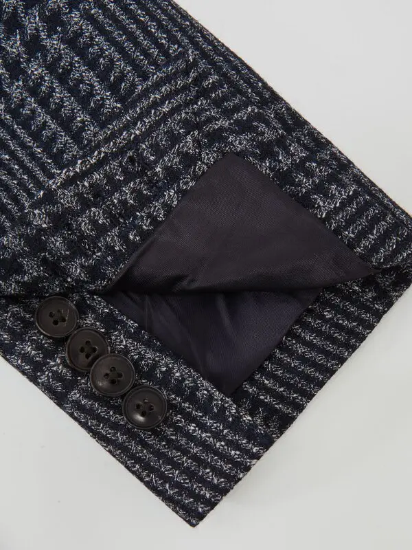 REISS Wool-blend Check Single-breasted Blazer Tailored-fit