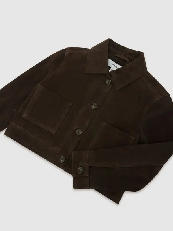 REISS 3-9 Yrs Suede Twin-pocket Jacket