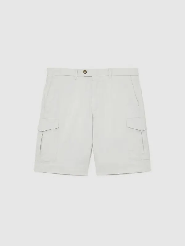 REISS Wicket Cotton Chino Shorts With Stretch