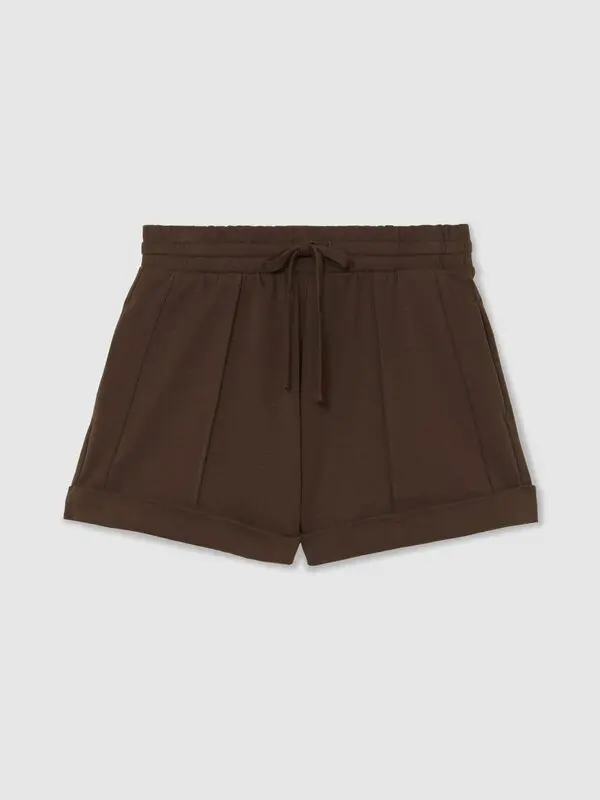 REISS Cotton-blend Drawstring Sweat Shorts